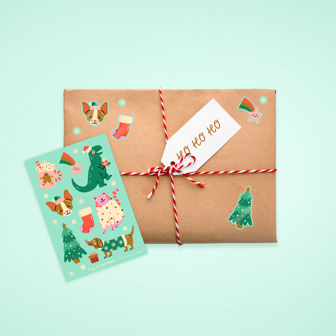 Autocollants des fêtes – Club Pastel